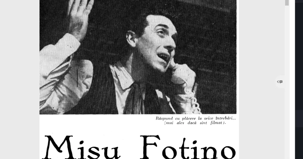Mișu Fotino debut la 6 ani alături de tatăl care îl crește singur ...