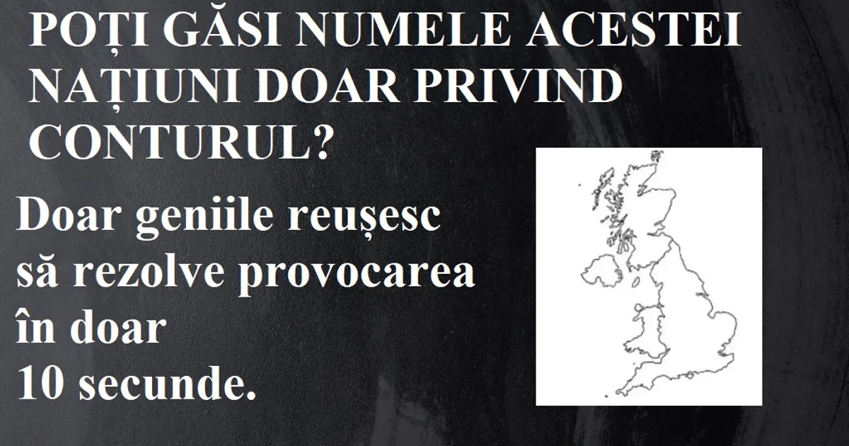 Test de inteligență. Ghicește numele țării după contur. Peste 1 milion ...