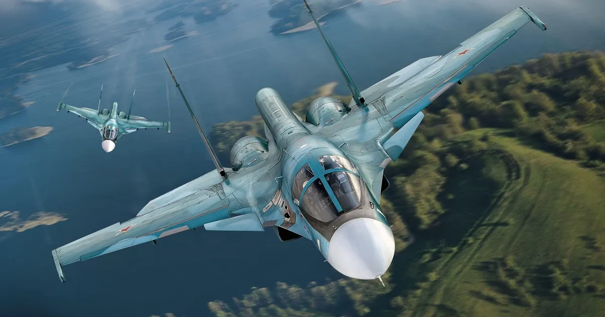 Două avioane rusești Su-34 și Su-30, de 90.000.000$, doborâte simultan ...