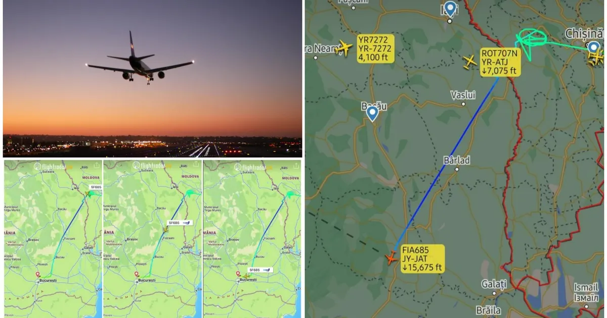 Aterizare forțată pentru un avion care a plecat din Chișinău. Aeronava ...