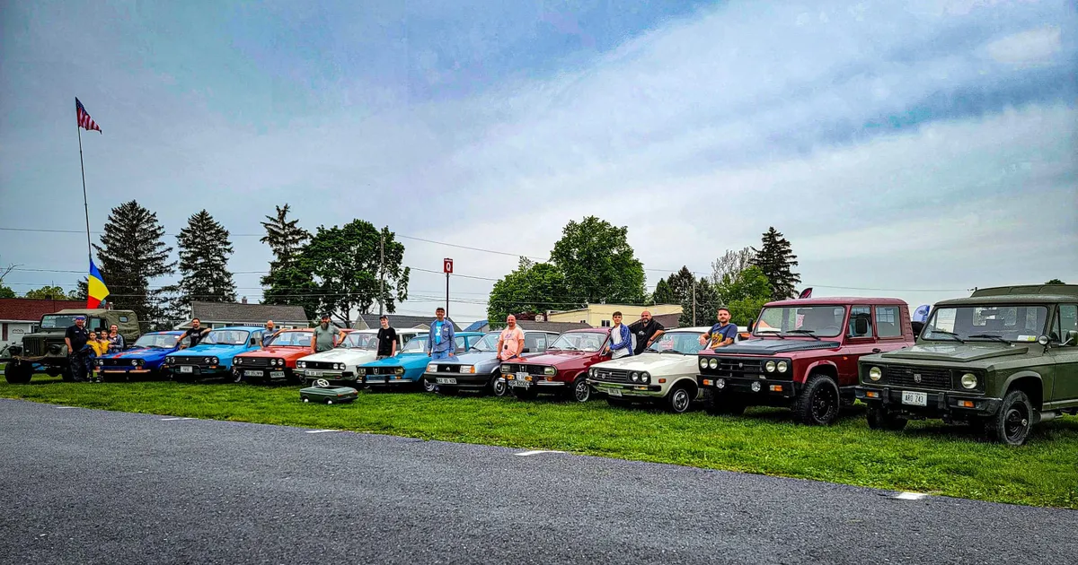 VIDEO Ce n-au văzut SUA! 11 românce au cucerit Pennsylvania: Dacia 1300 ...