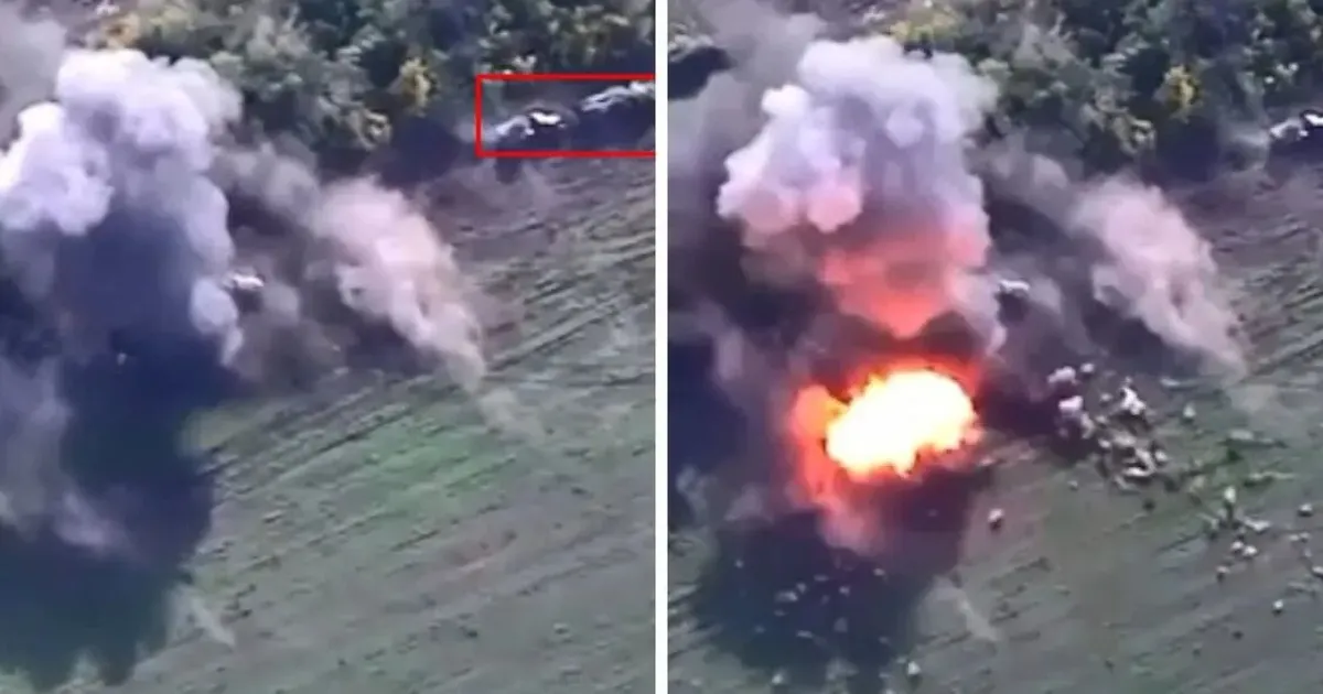 VIDEO Forțele ucrainene au distrus o coloană de sisteme Grad MLRS și ...
