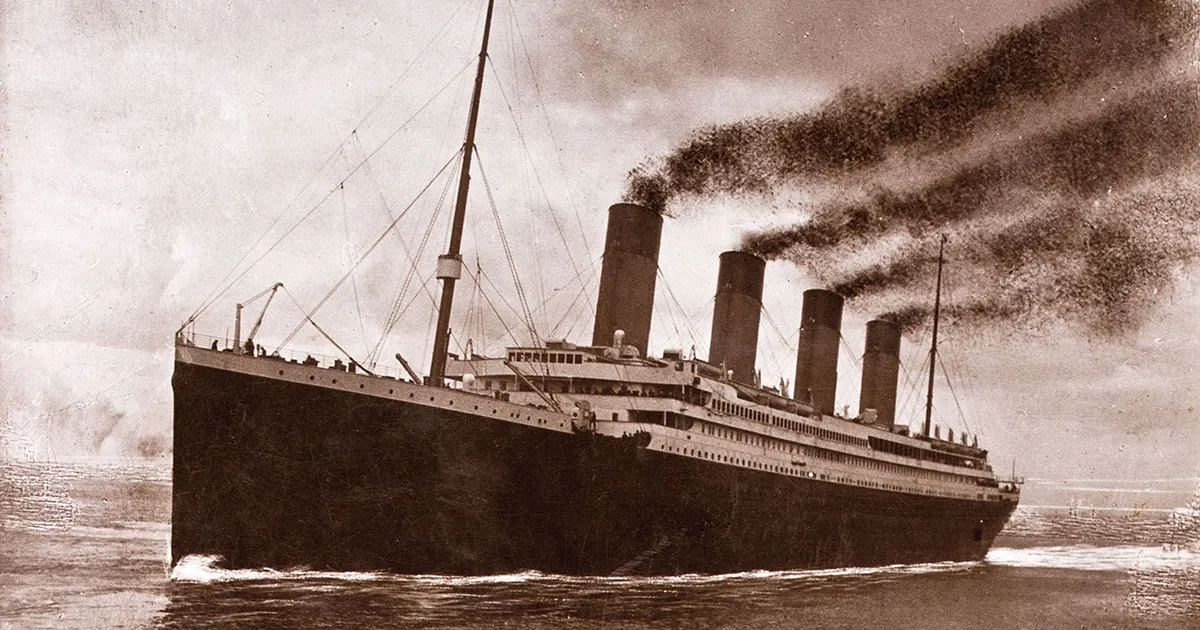 Scufundarea Titanicului, după ce a lovit un aisberg gigantic: Epava a ...