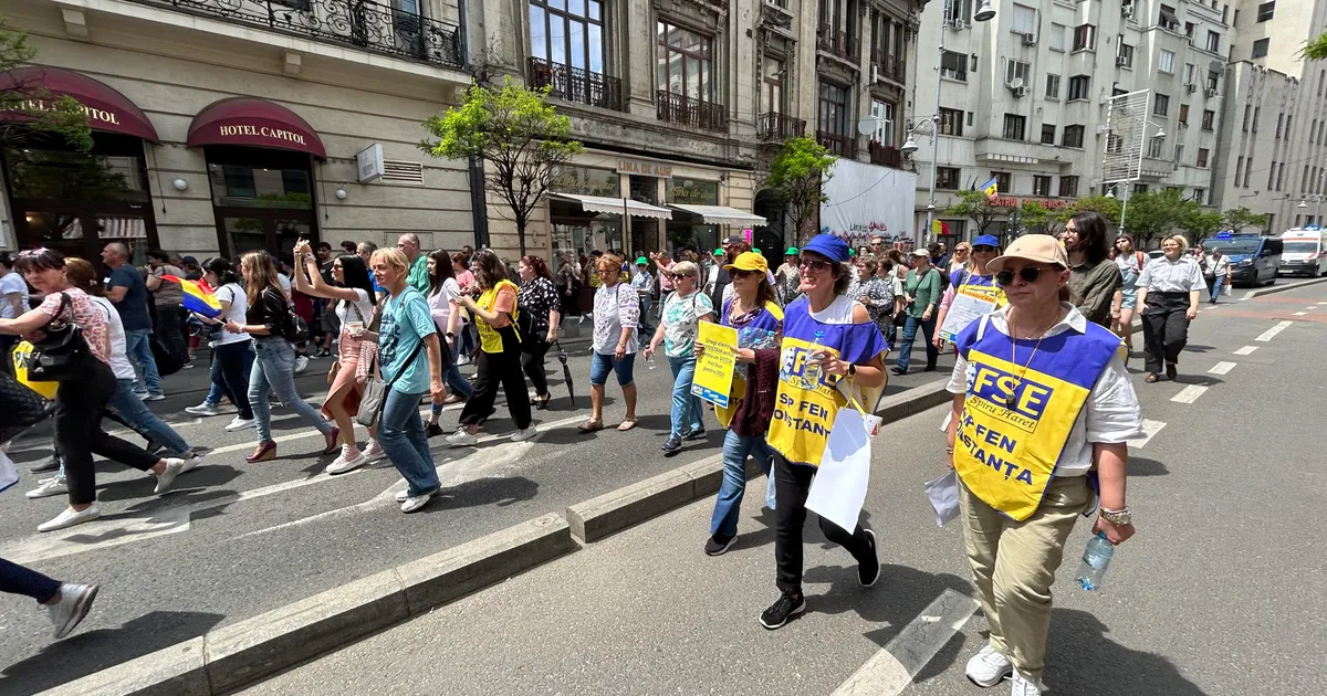 Protest de amploare al profesorilor în Capitală. Sunt așteptați peste ...