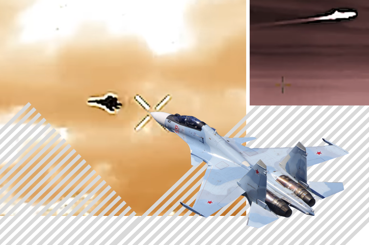 VIDEO Avion de război rusesc Su-30SM de 50.000.000$, distrus deasupra ...